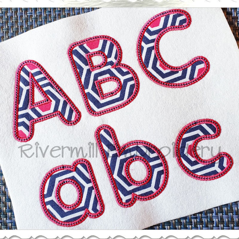 Alphabet Applique - Etsy