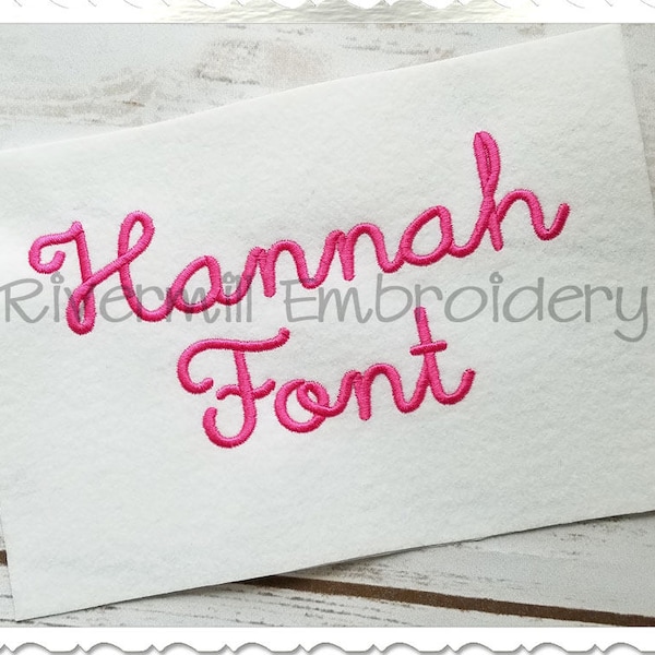 Hannah Embroidery Font - Etsy