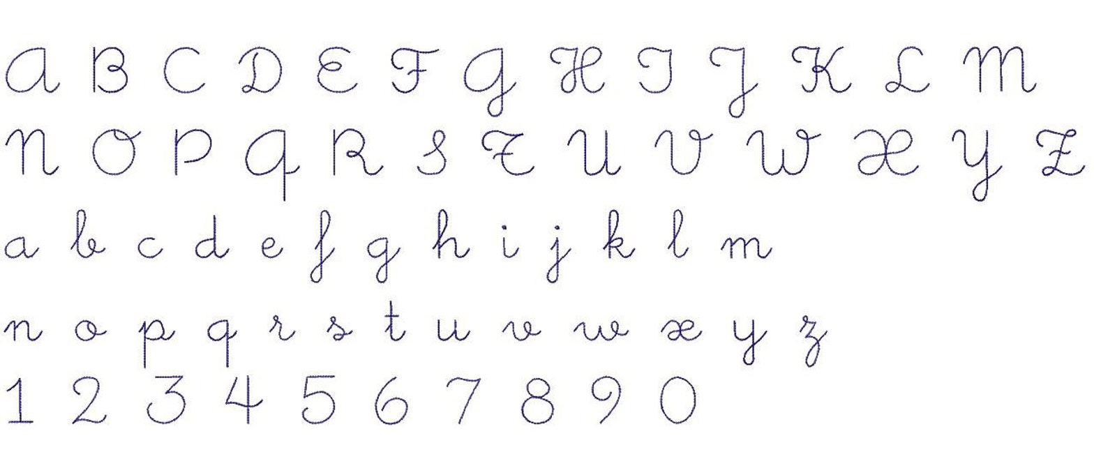 Hadley Vintage Bean Stitch Machine Embroidery Font Monogram Alphabet 3 ...