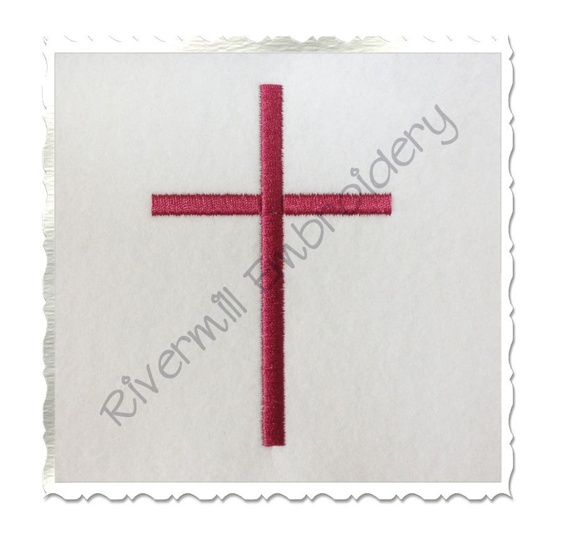 Small Cross Machine Embroidery Design 5 Sizes - Etsy