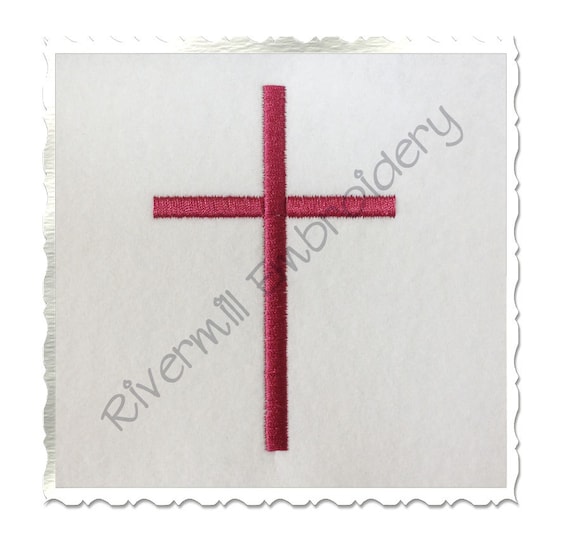 Small Cross Machine Embroidery Design 5 Sizes - Etsy