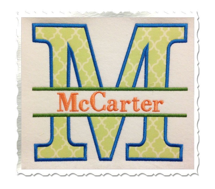 Split Applique Alphabet Machine Embroidery Alphabet 4 Sizes - Etsy