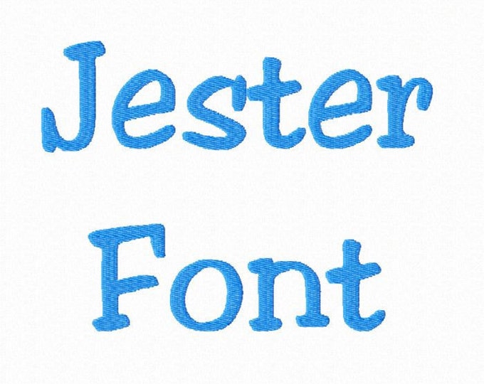 Jester Machine Embroidery Font Alphabet 3 Sizes - Etsy