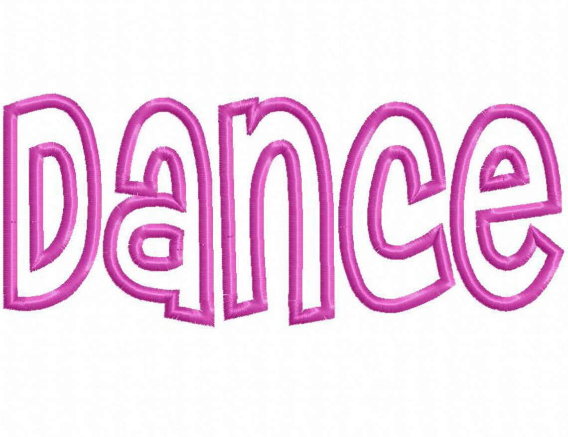 Dance Applique Machine Embroidery Design 4 Sizes - Etsy