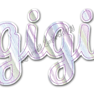 Raggy Applique Gigi Machine Embroidery Design - 4 Sizes - Instant ...