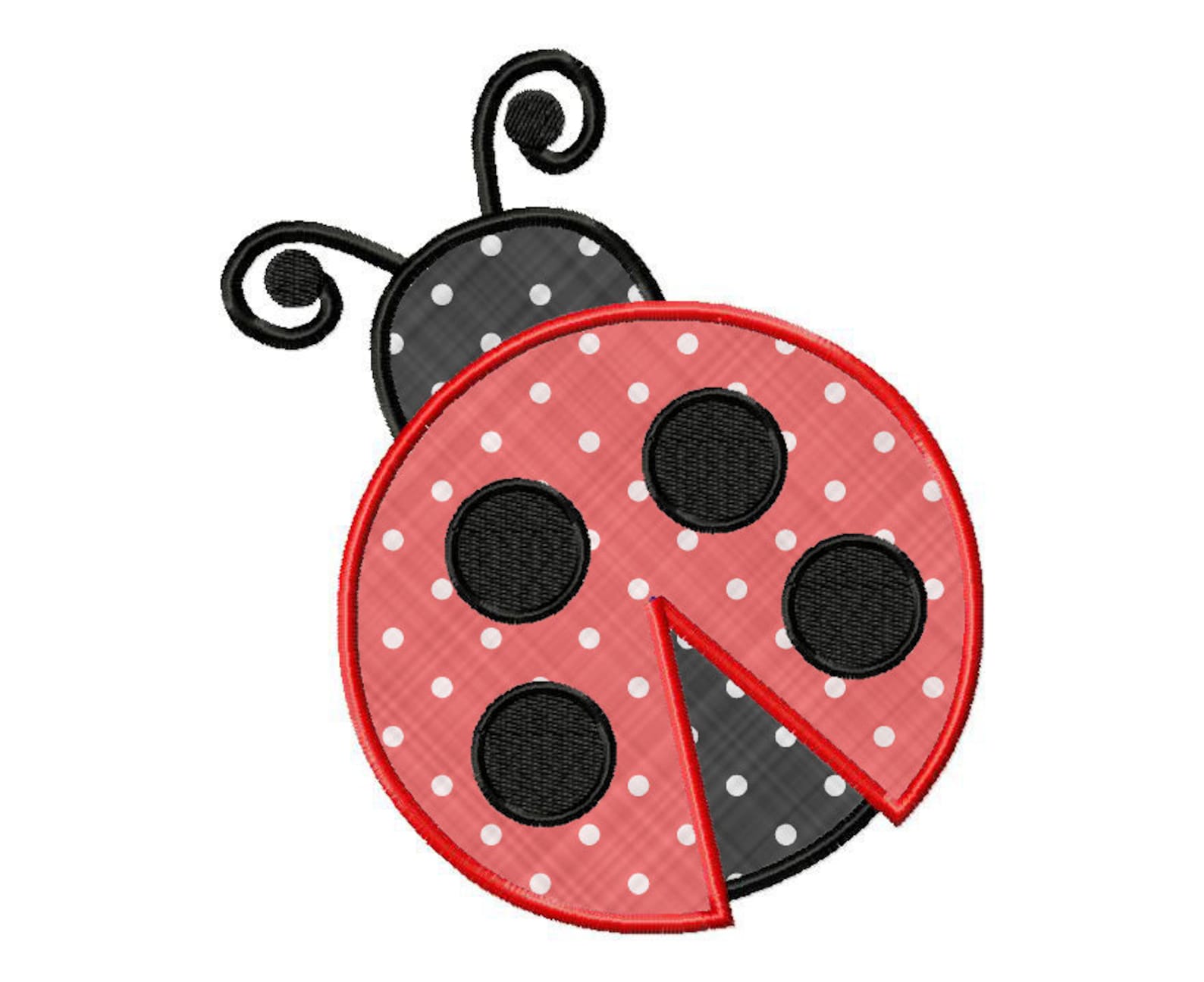 Ladybug Applique Machine Embroidery Design 3 Sizes - Etsy