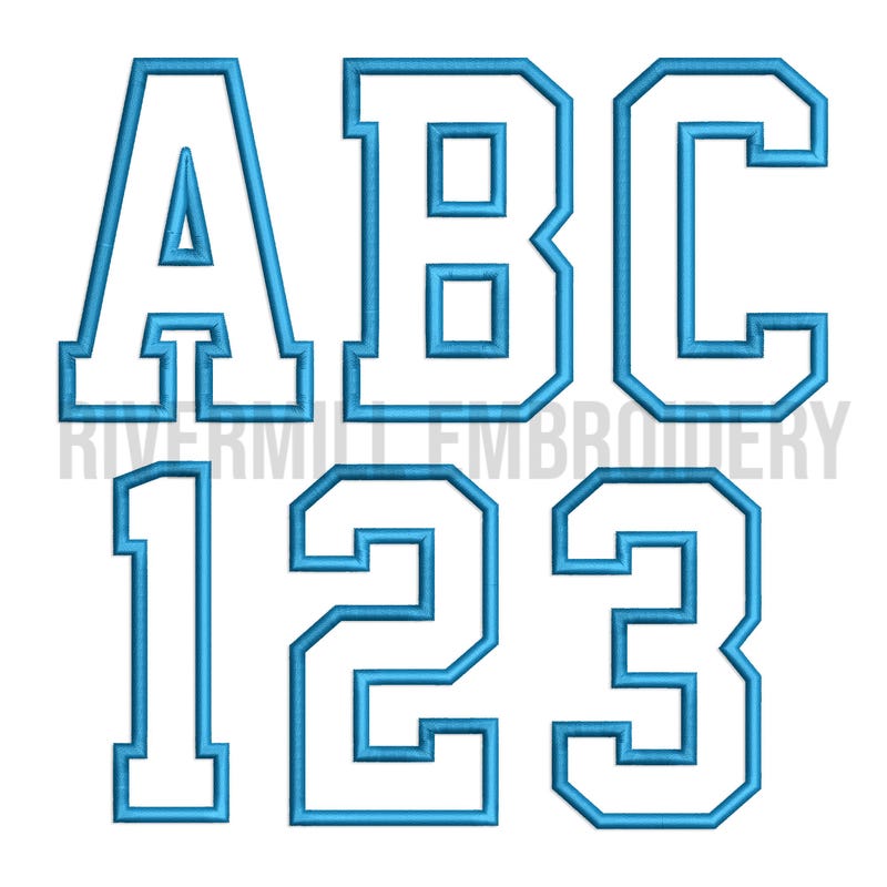 Lettering Embroidery Font - Etsy