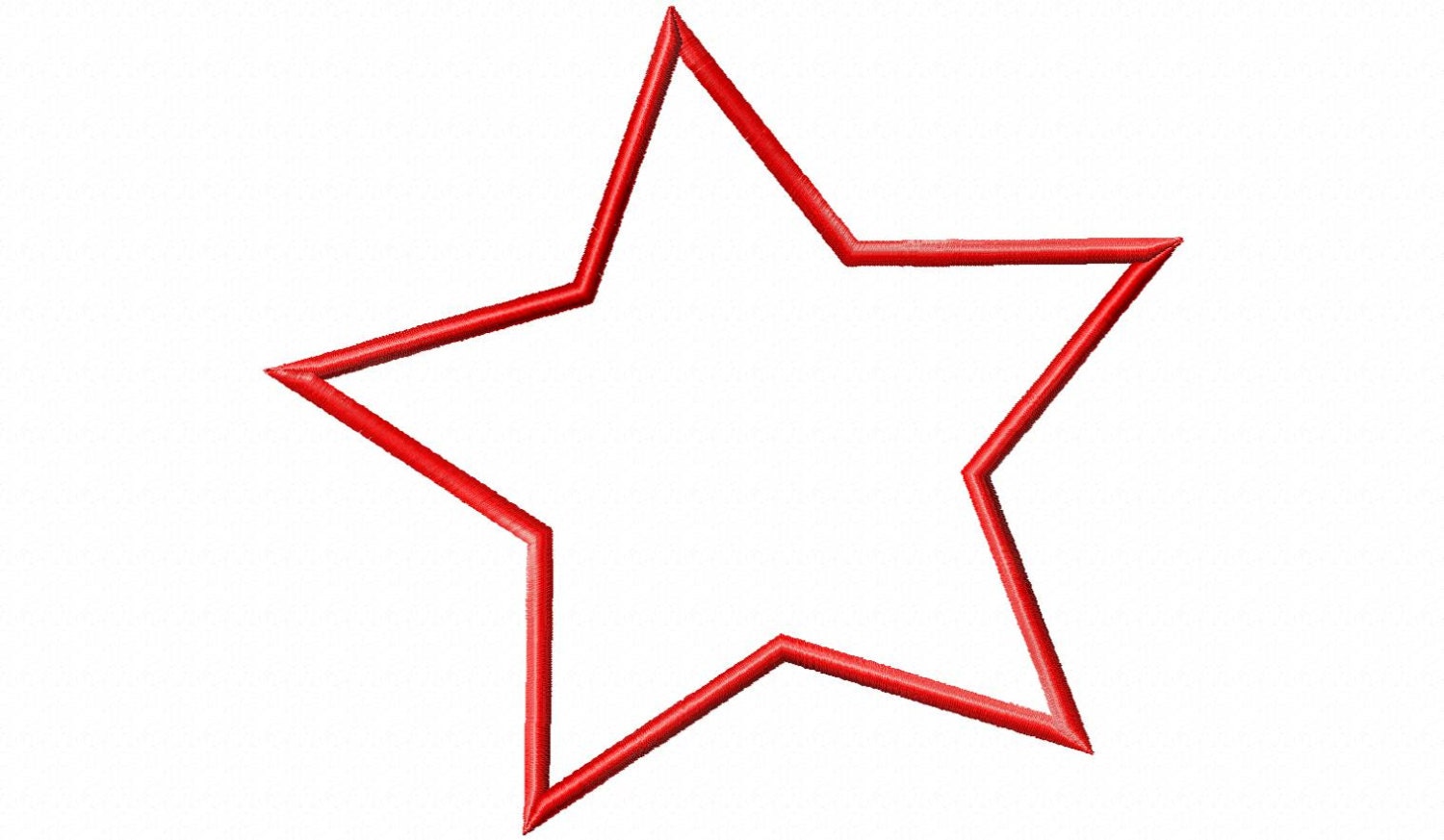 Applique Star Machine Embroidery Design 4 Sizes | Etsy