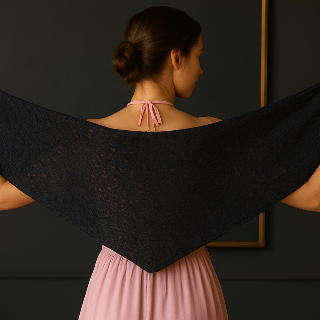 Crochet Triangle Shawl Pattern | Lace Prayer Shawl (PDF Download) - Etsy