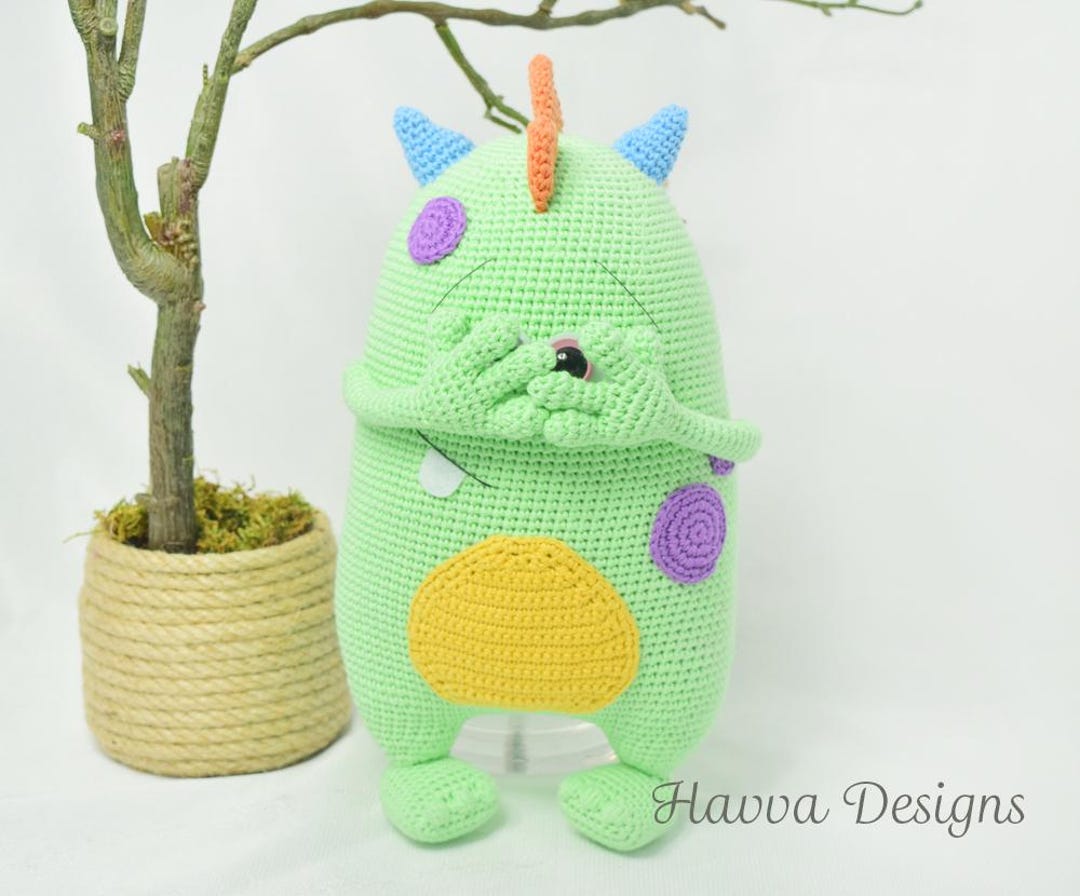 Cute Monster Kuboo Crochet Pattern PDF - Etsy