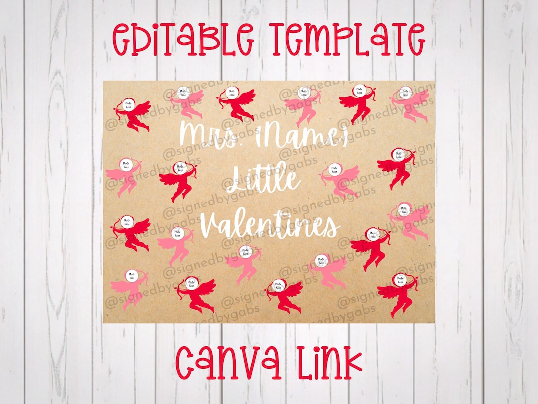 Valentine's Day Classroom Banner Template | Cupid Design | Digital ...