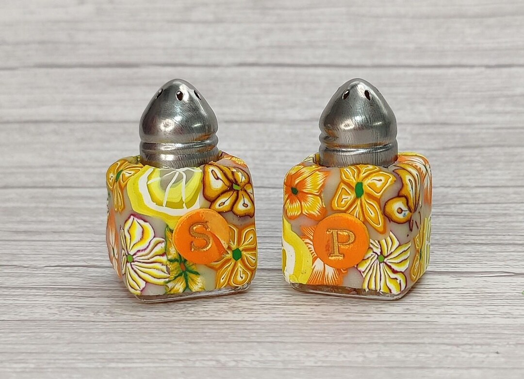 Handmade Mini Glass Salt and Pepper Shakers - Unique Table Decor - Etsy
