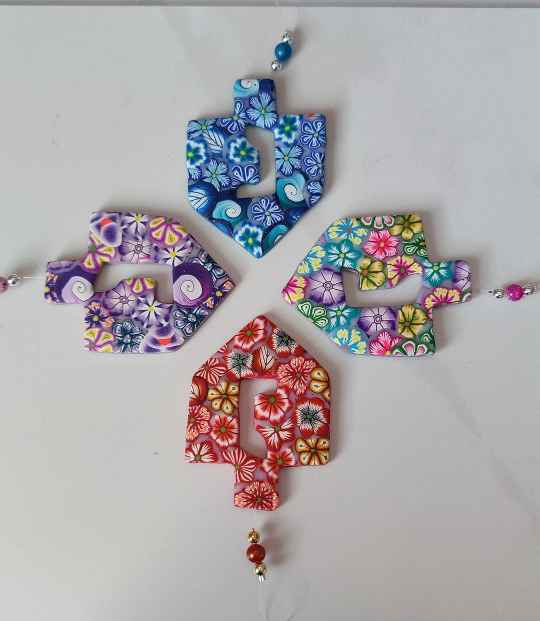 Handmade Dreidel Wall Hanging & Christmas Ornament – Festive ...