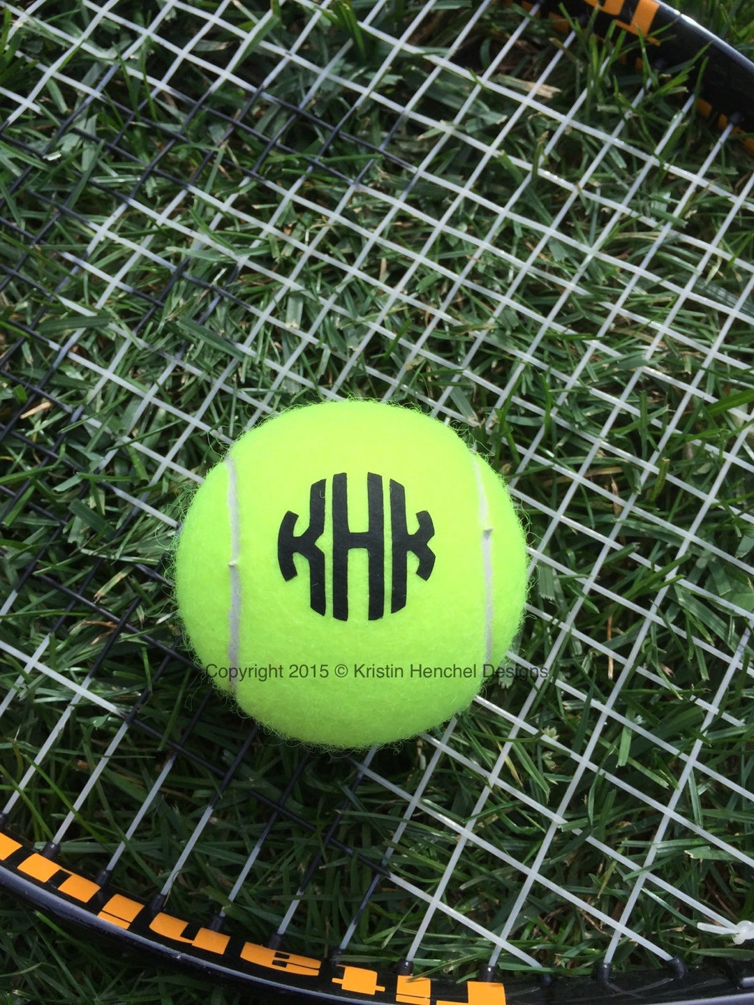 Monogram/personalized Tennis Ball - Etsy