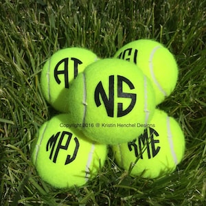 Monogram/personalized Tennis Ball - Etsy