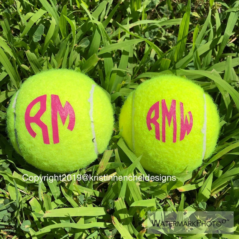 Monogram/personalized Tennis Ball - Etsy