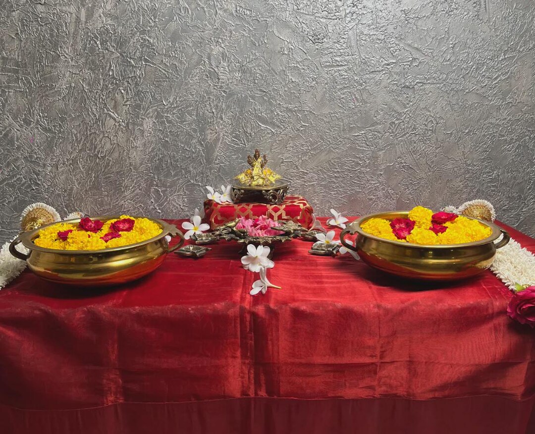 Brass Urli Decorative Bowl | Traditional Urli for Home, Festive & Table ...