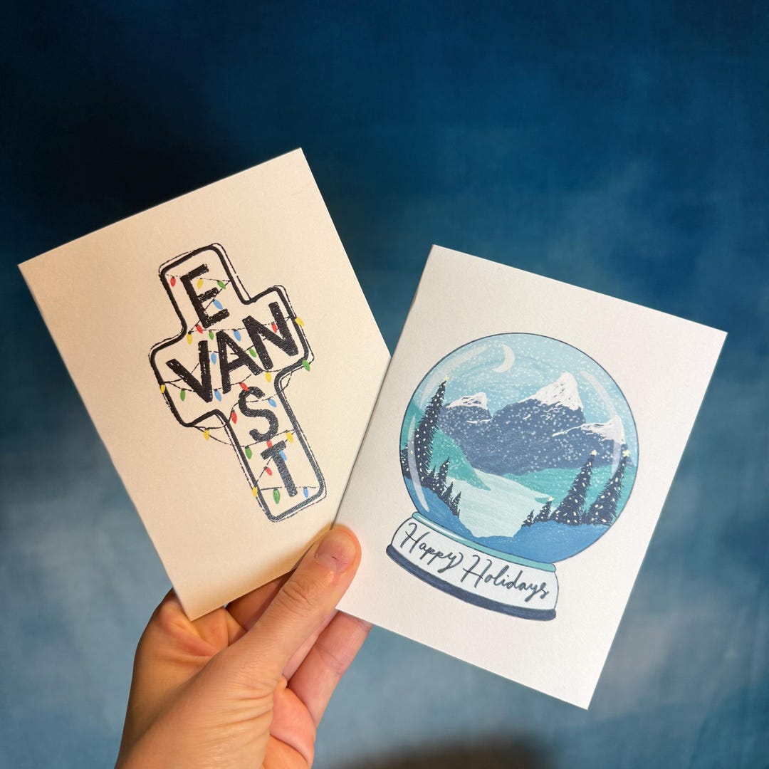 Mix & Match 2-card Bundle — Hand-illustrated Greeting Cards - Etsy