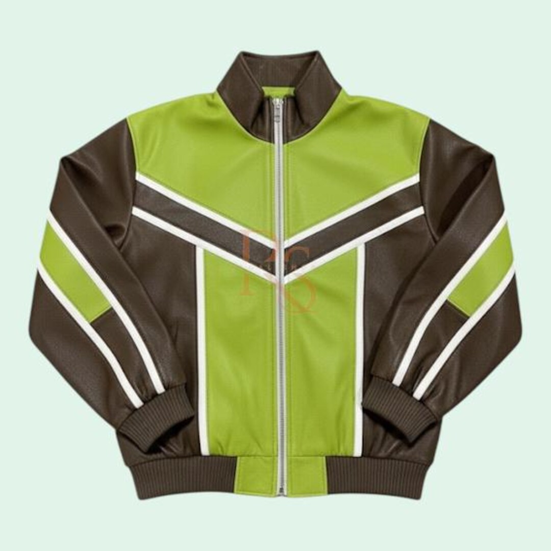 Retro Colorblock Track Jacket - Green & Brown 70s/80s Style - Etsy
