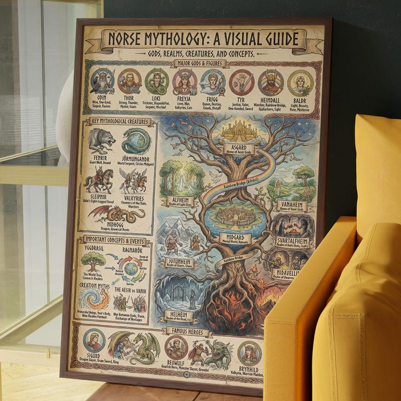 Viking Map Antique - Etsy