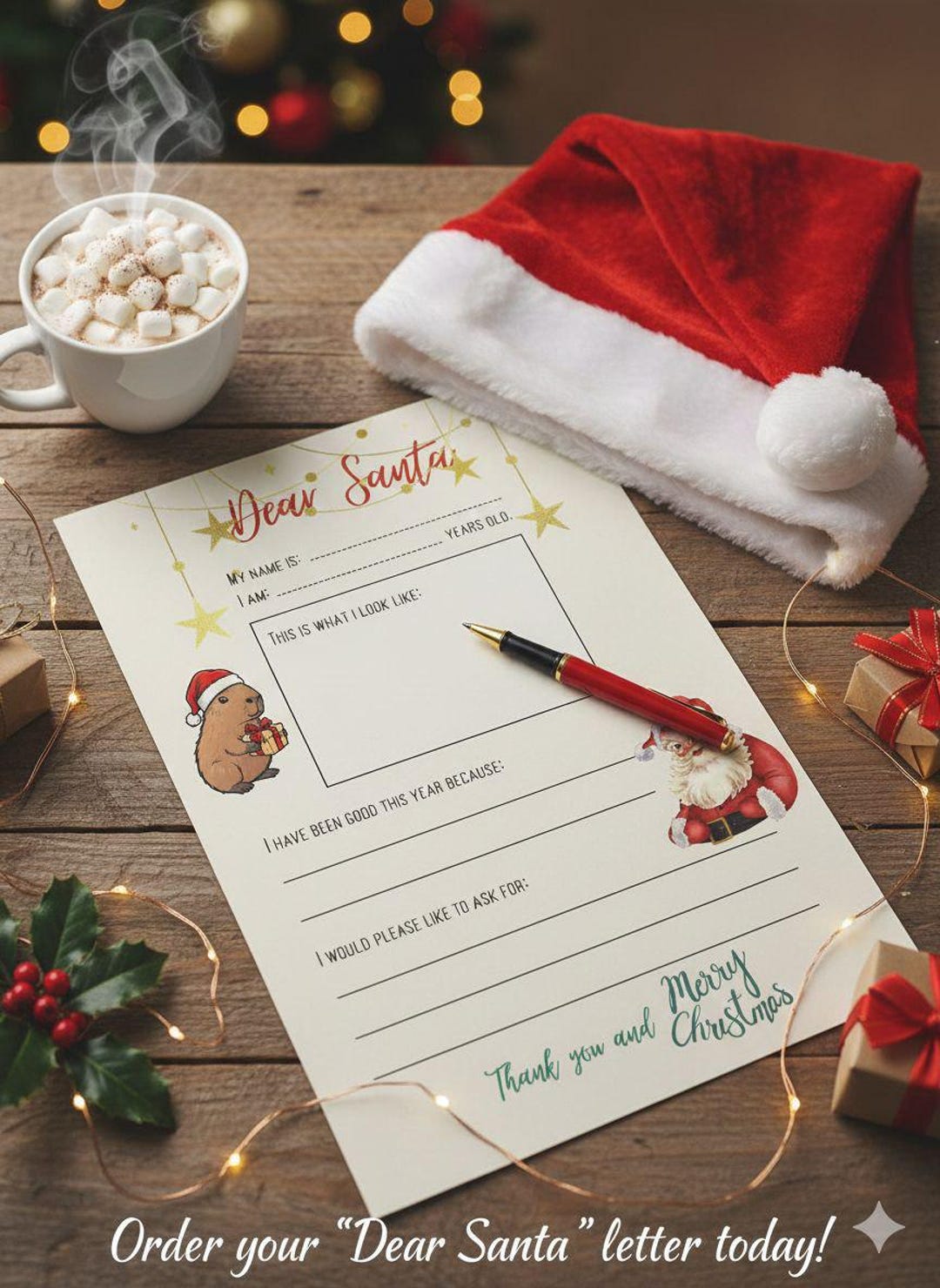 Unique Santa Letter – Personalized Christmas Fun for Kids - Etsy