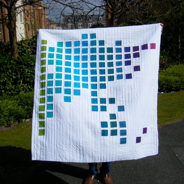 Map Quilt - Etsy