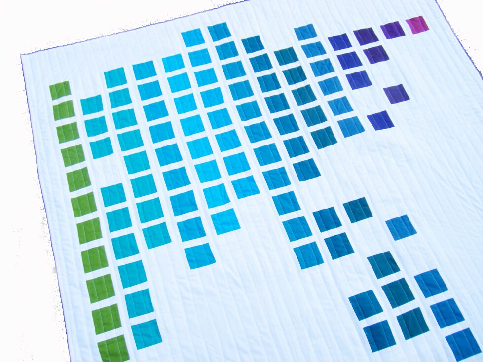 World Map Quilt Lap Quilt Thor Blanket in Blue Green Purple - Etsy