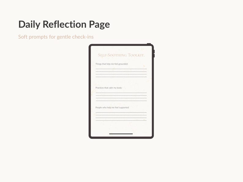 Daily Calm Journal Printable | Mindfulness & Self-care Workbook - Etsy