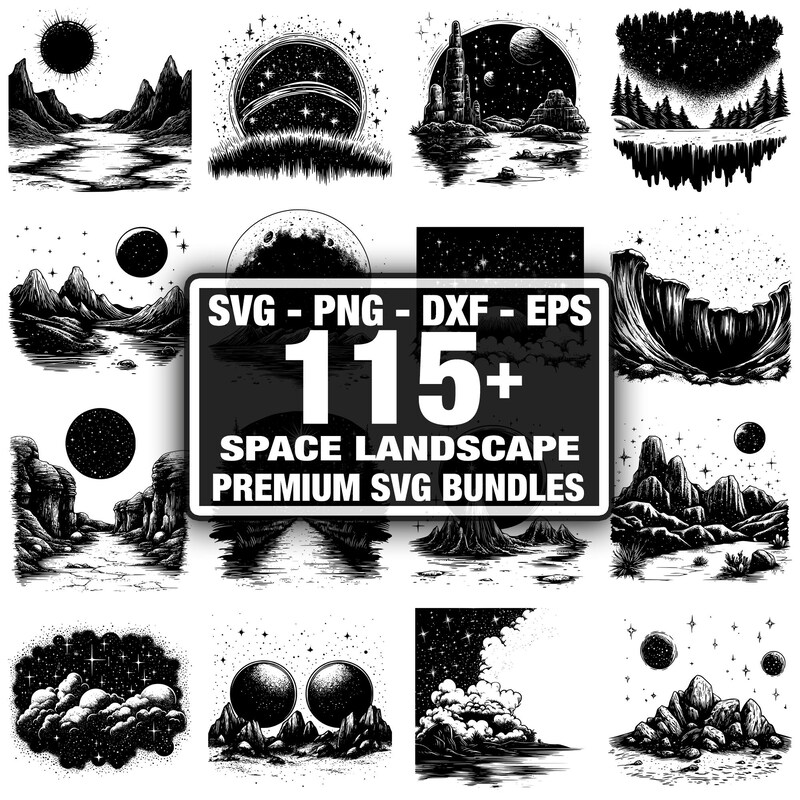 Space Landscape Art - Etsy