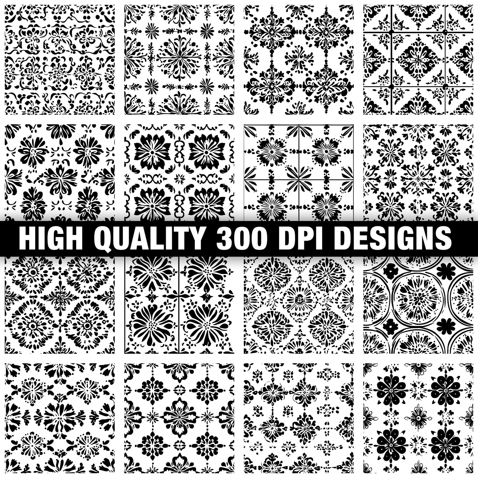 Talavera Mexican Talavera Patterns, Seamless Texture Bundle. Instant ...