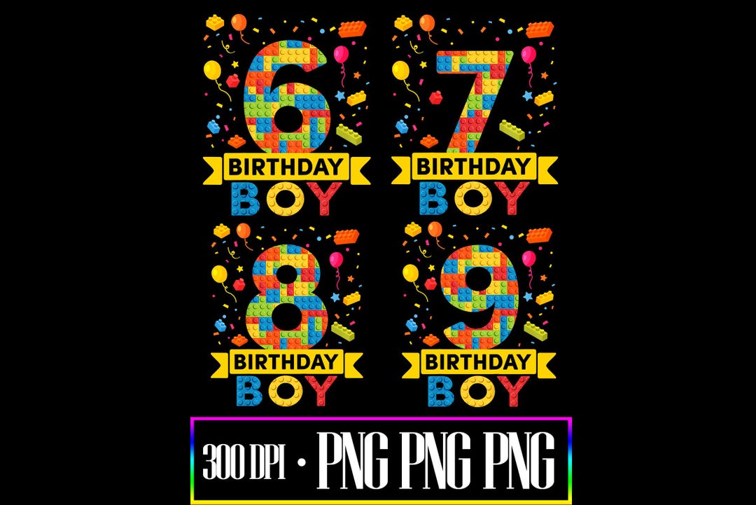 Bundle Kids 6-9 Year Old Building Blocks 6th - 9th Birthday Boy Brick ...