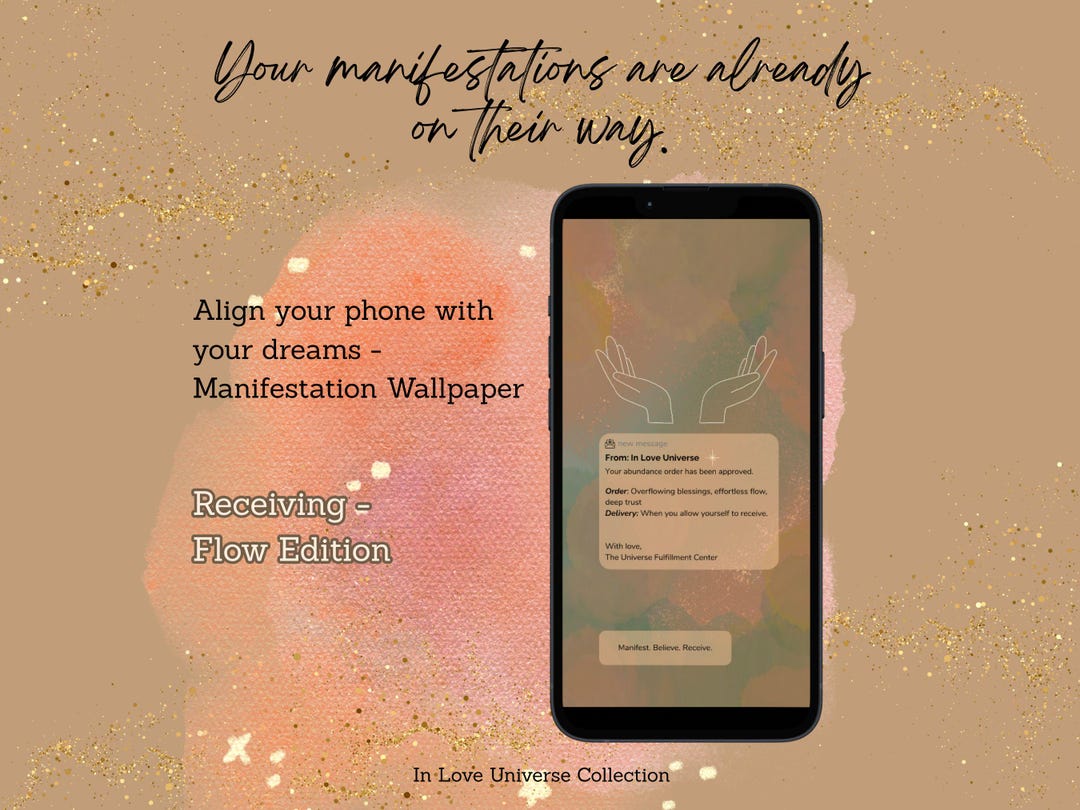 Receiving – Manifestation Wallpaper | Flow & Alignment Edition | in ...