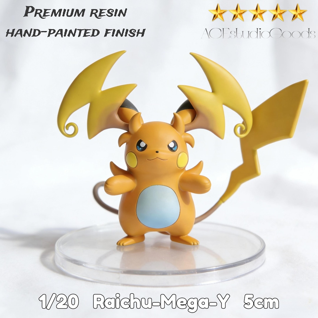 MEGA Raichu-y Resin Statue, Hand-painted GK Figure - Custom Color ...