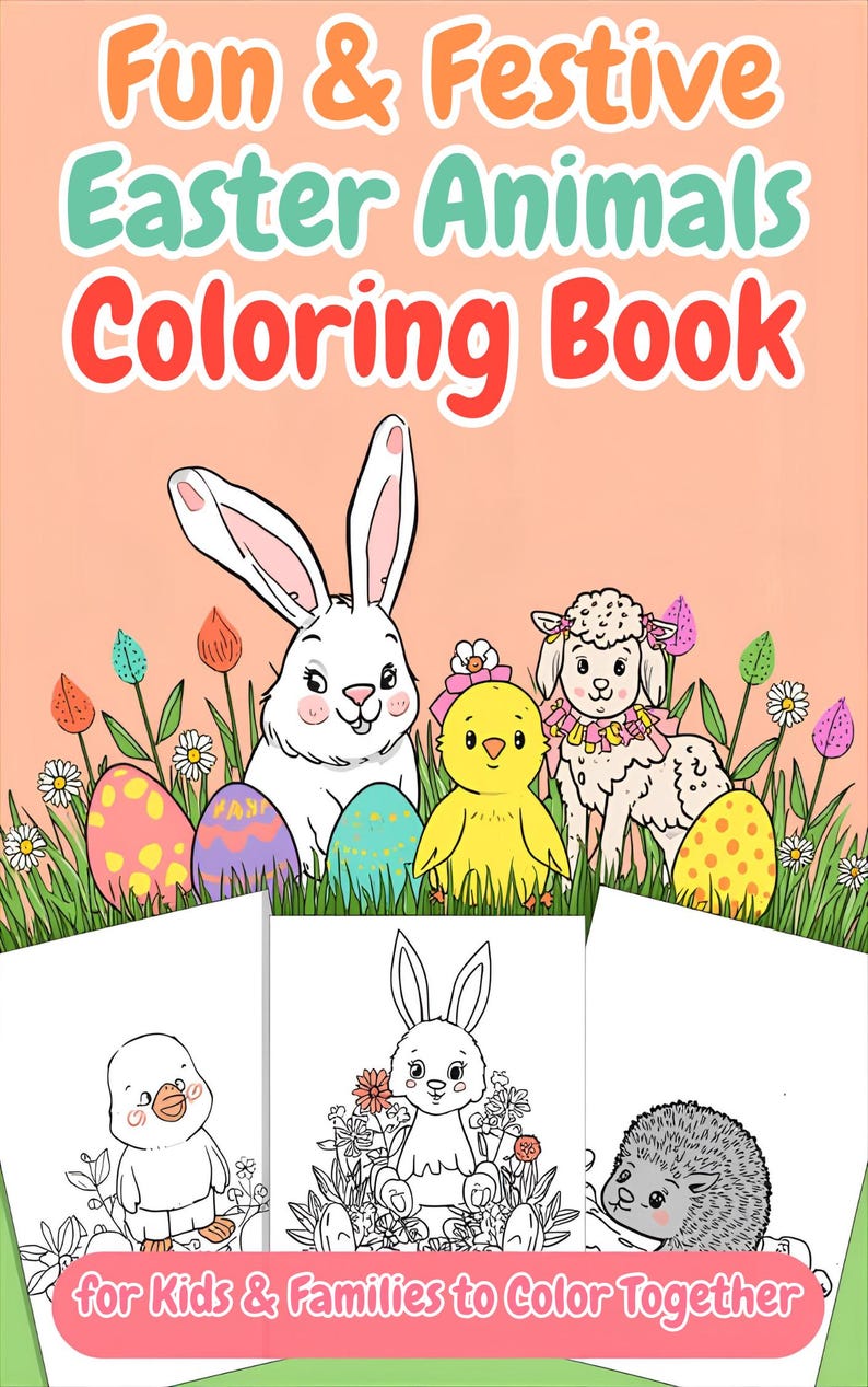 Mini Easter Coloring Book for Kids - Etsy
