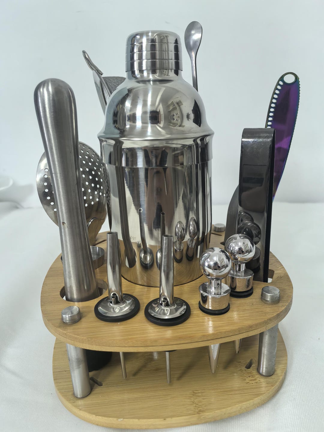 Stainless Steel Bartender Kit – 18-piece Cocktail Shaker Set With ...