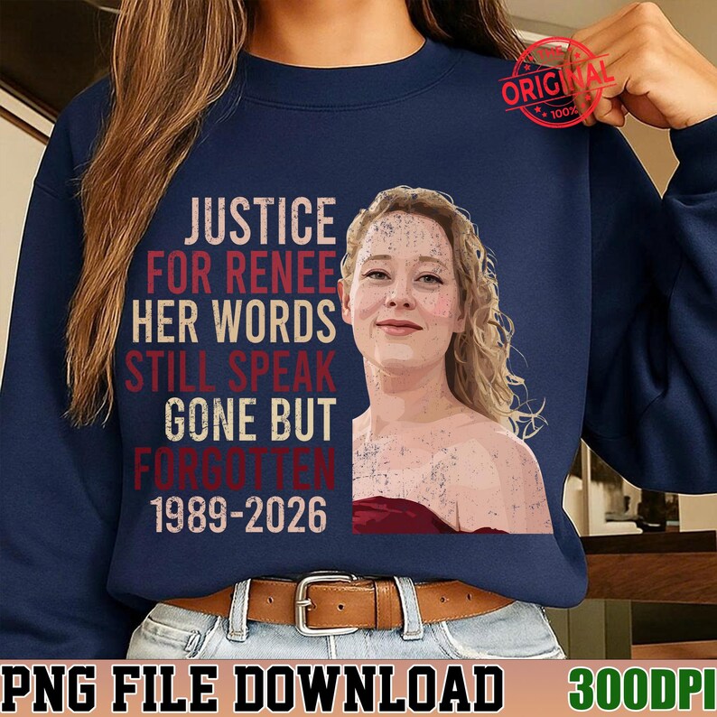 Justice for Renee Nicole Good PNG File, Memorial Design (digital ...