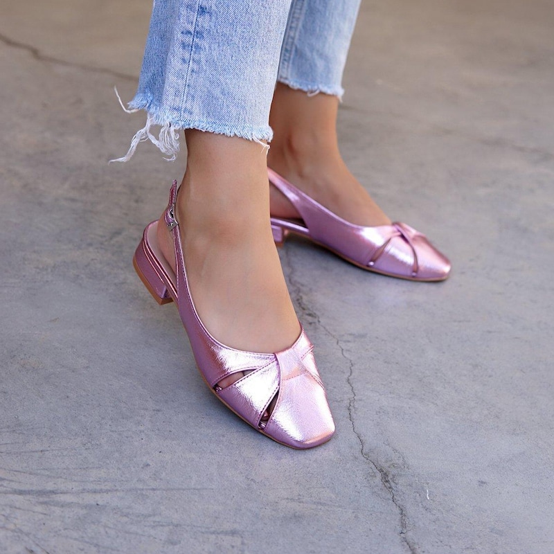 Hot Pink Block Heel Women - Etsy