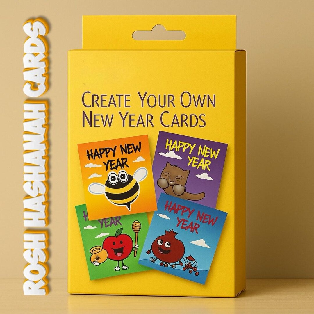 Rosh Hashanah Kids Card Craft Kit – Create Your Own New Year Cards ...
