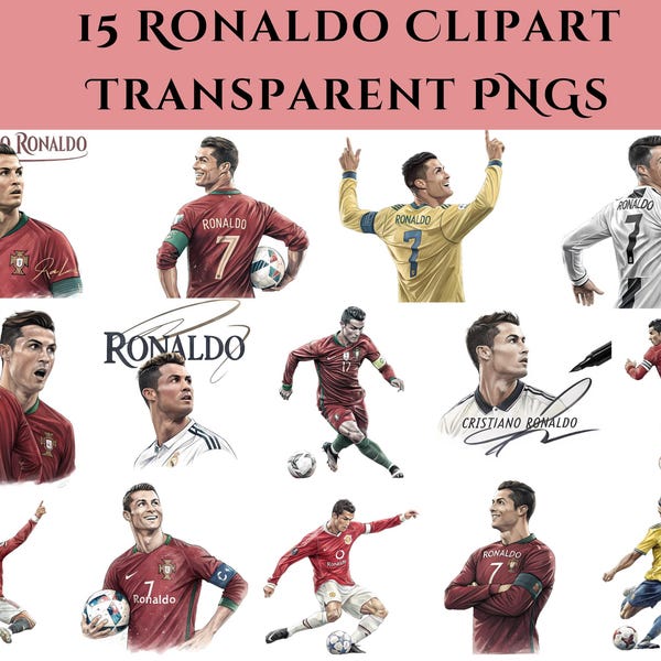 Cristiano Ronaldo Stickers - Etsy