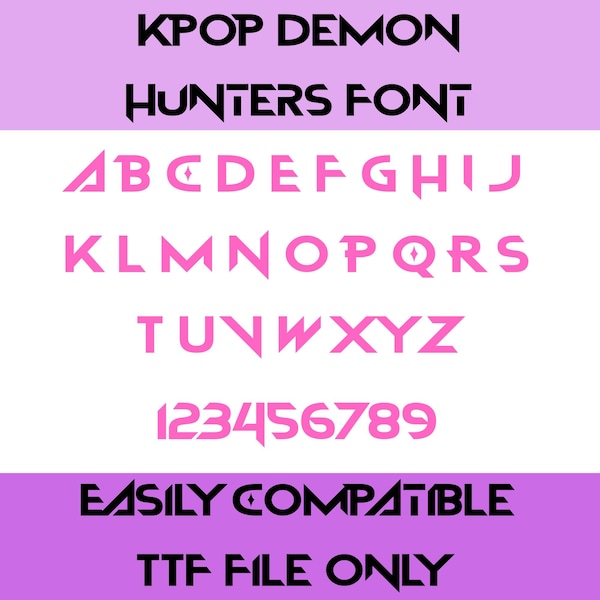 Huntrix font - Etsy México