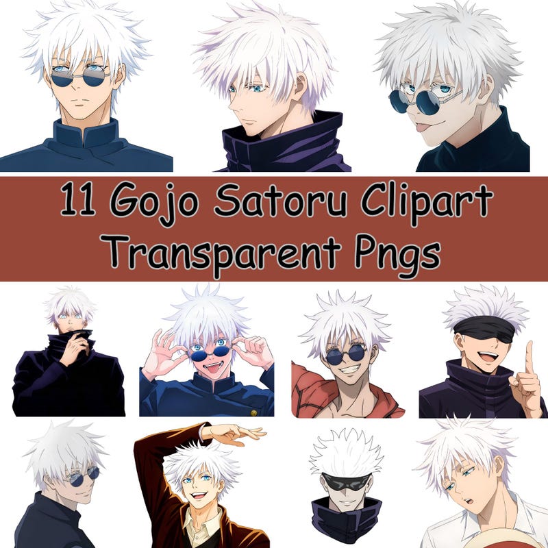 Gojo Stickers Png - Etsy