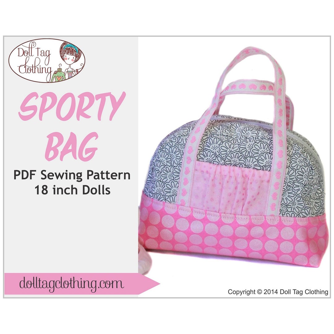 Sporty Bag PDF Sewing Pattern for 18 Inch Dolls Such as - Etsy