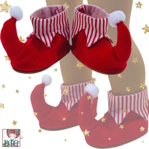 Elf Shoes and Slippers | Festive Christmas Shoes | PDF Sewing Pattern ...
