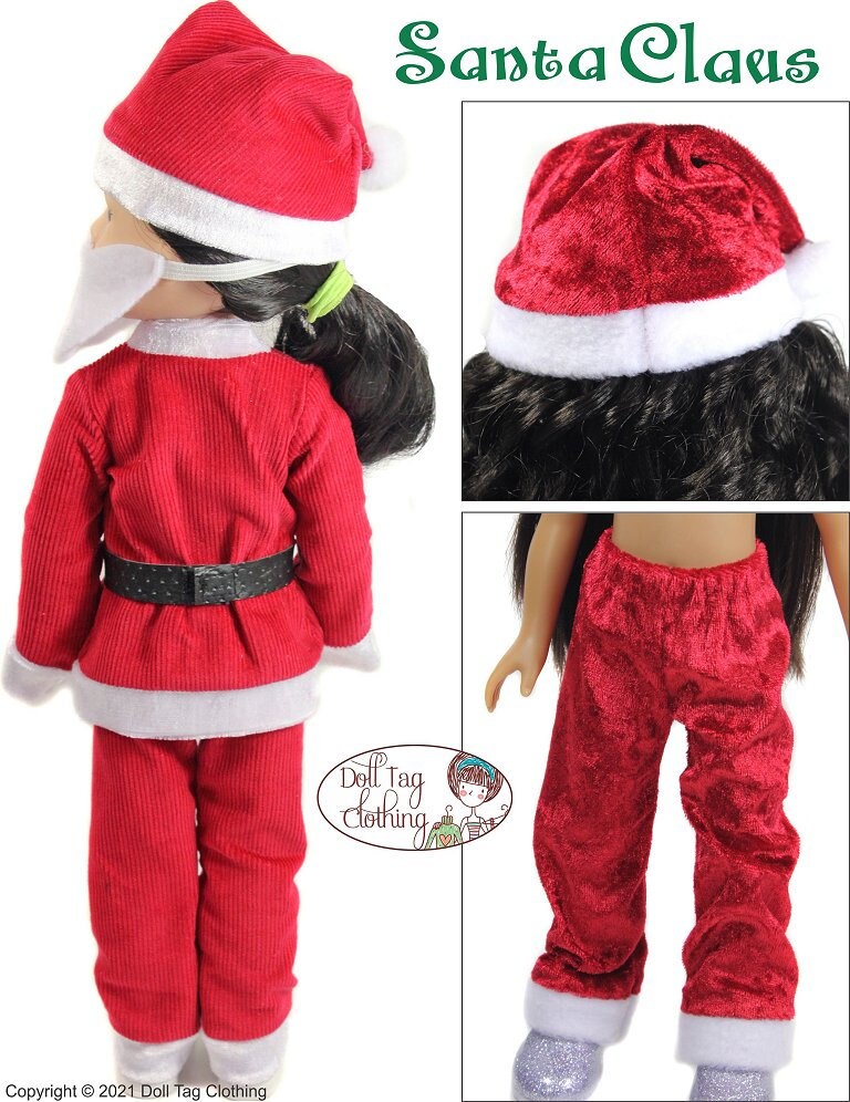 Santa Claus Suit | PDF Sewing Pattern for 14 and 14.5 and 15 Inch Dolls ...