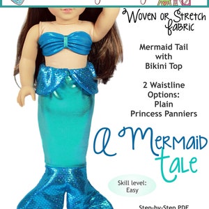 A Mermaid Tale | Costume and Bikini Top | PDF Sewing Pattern for 18 ...