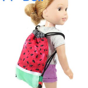 Tropic Drawstring Bags | Backpack Style | PDF Sewing Pattern for 18 ...