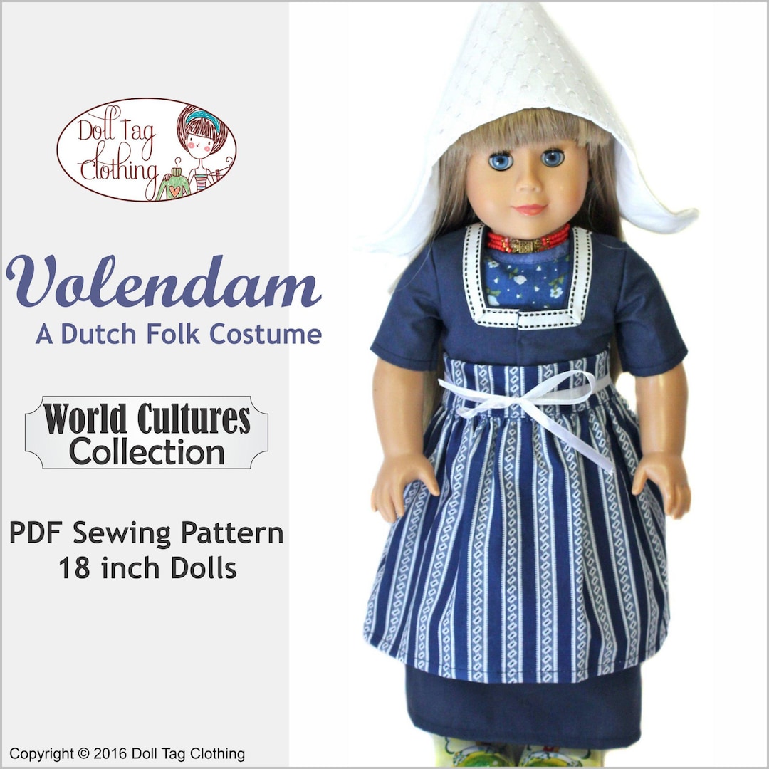 Volendam Dutch Girl Ensemble | Dutch Netherlands Folk Costume | PDF ...