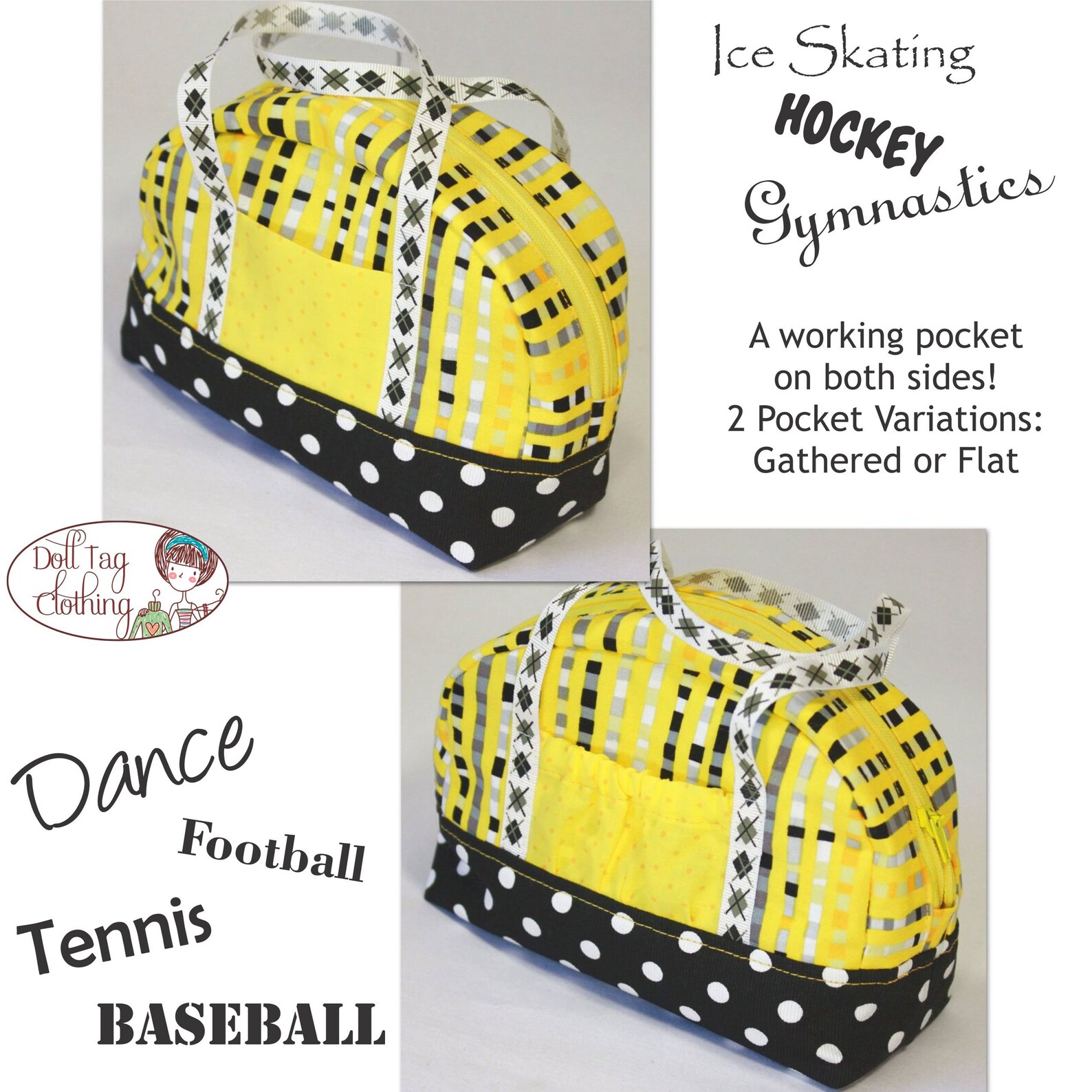 Sporty Tog Bag for Sport Gear and Equipment | PDF Sewing Pattern for 18 ...