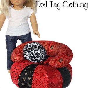 Round Sofa Chair for Dolls | Furniture | PDF Sewing Pattern for 18 Inch ...