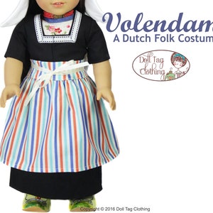 Volendam Dutch Girl Ensemble | Dutch Netherlands Folk Costume | PDF ...